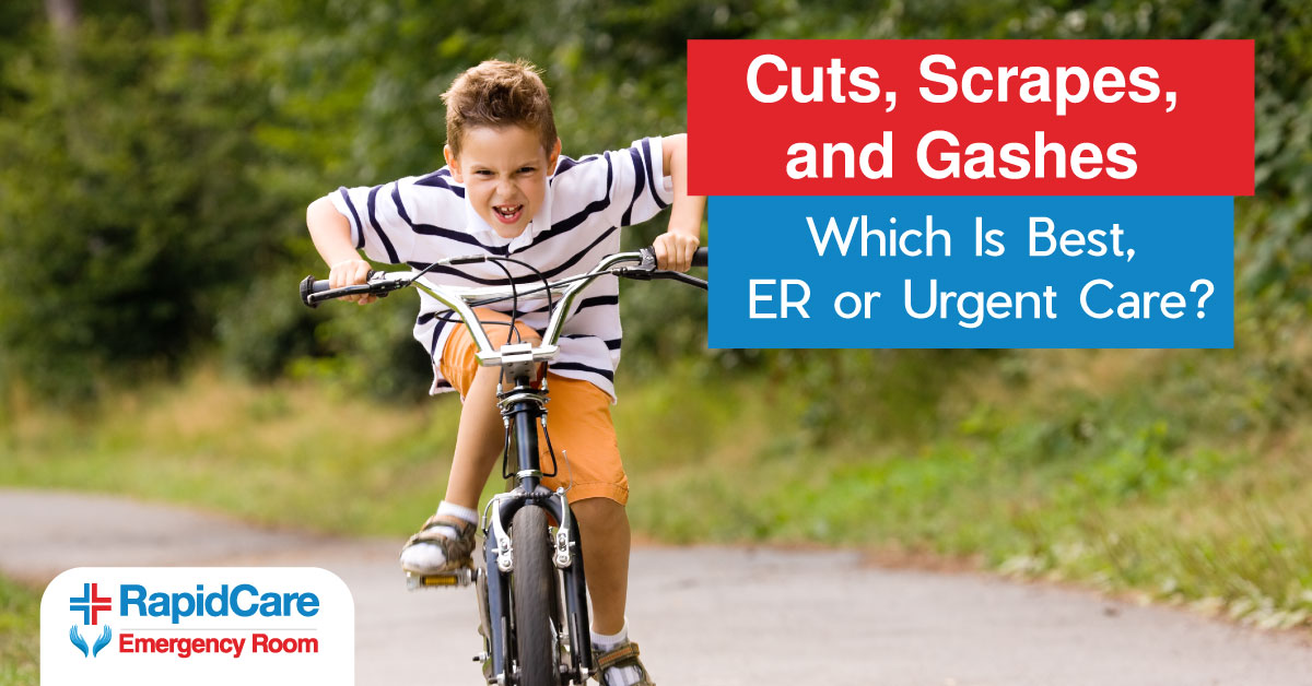Cuts, Scrapes, and Gashes ER or Urgent Care - RapidCare ER