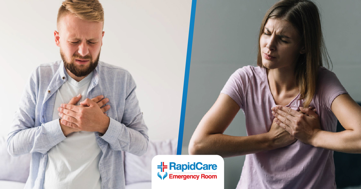 Signs of a Heart Attack in Men & Women - RapidCare ER Fast 24/7